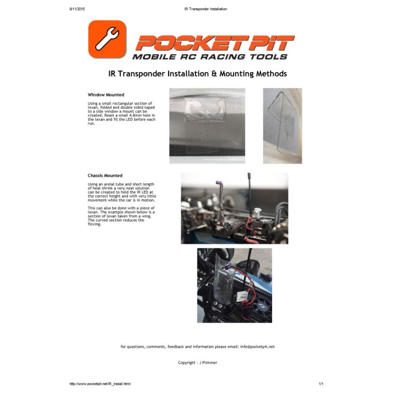 V2 Pocket Pit Lap Counting System - Zen Racing