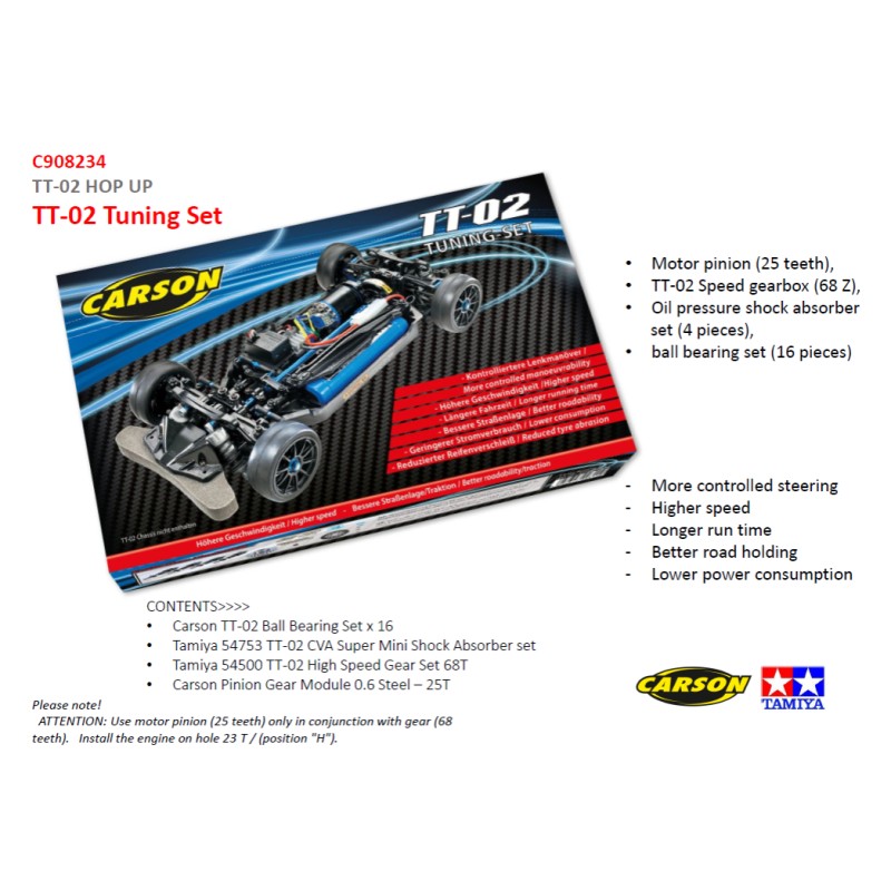 TT-02 Tuning set kit - Zen Racing