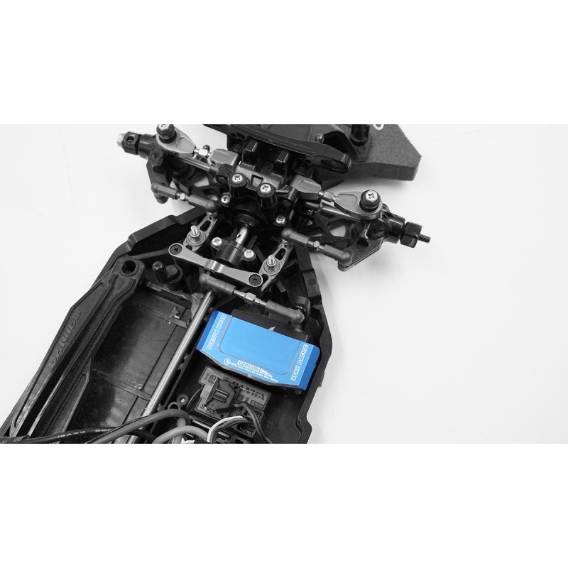 ALUMINUM SERVO MOUNT FOR TAMIYA TT02 SERIES BLUE - Zen Racing
