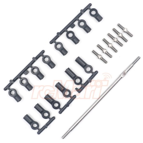 TITANIUM TURNBUCKLE SET FOR TAMIYA M07 - Zen Racing