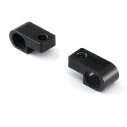 Hinge pin bracket lower front (2) - black - Zen Racing