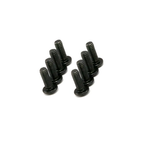 Hex. buttonhead screw titanium black M3x8 (8) - Zen Racing